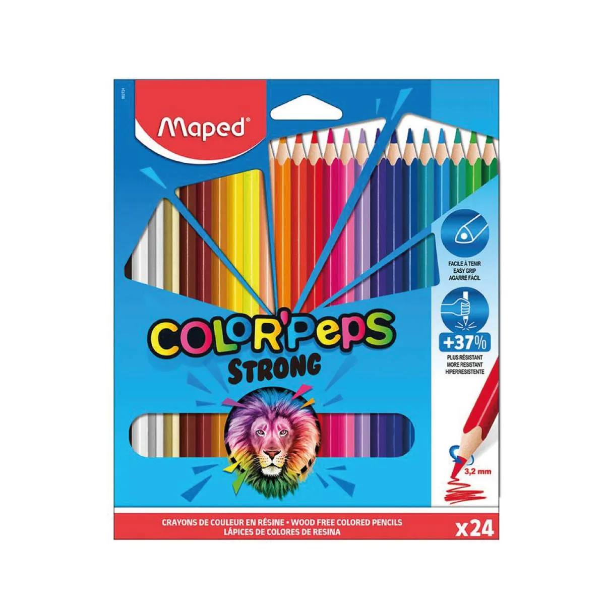 COLORES COLOR' PEPS TRIANGULARX24 UNID M183224 - NAVARRETE