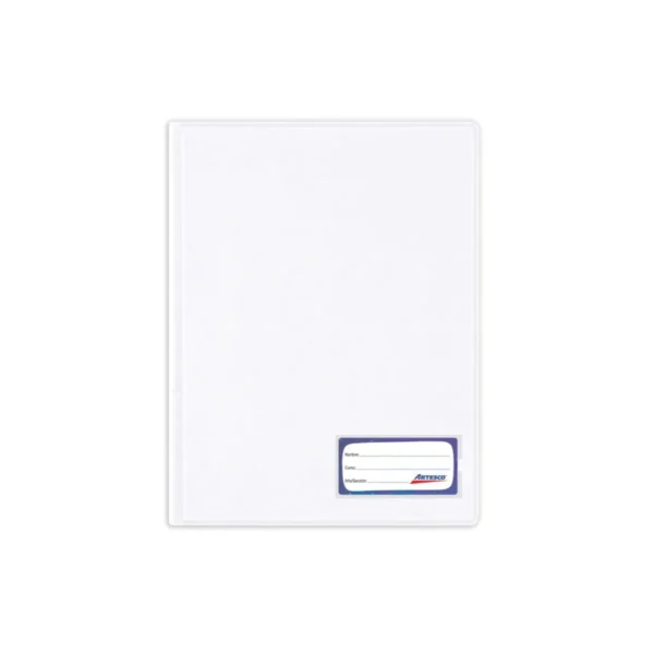 FOLDER A4 DOBLE TAPA CON GUSANO COLOR BLANCO - ARTESCO - NAVARRETE