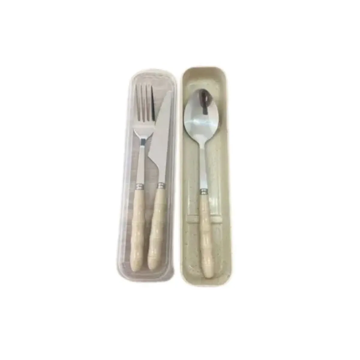 Set de Cubiertos con Estuche Portátil | Ecológico y Compacto