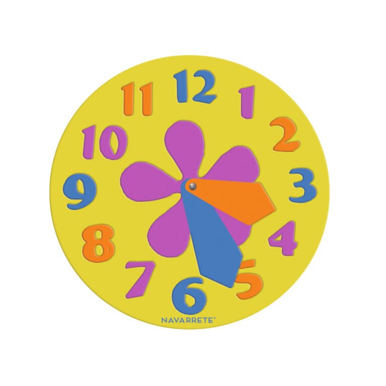 Reloj didáctico en goma EVA 🕒 | Aprende la hora jugando